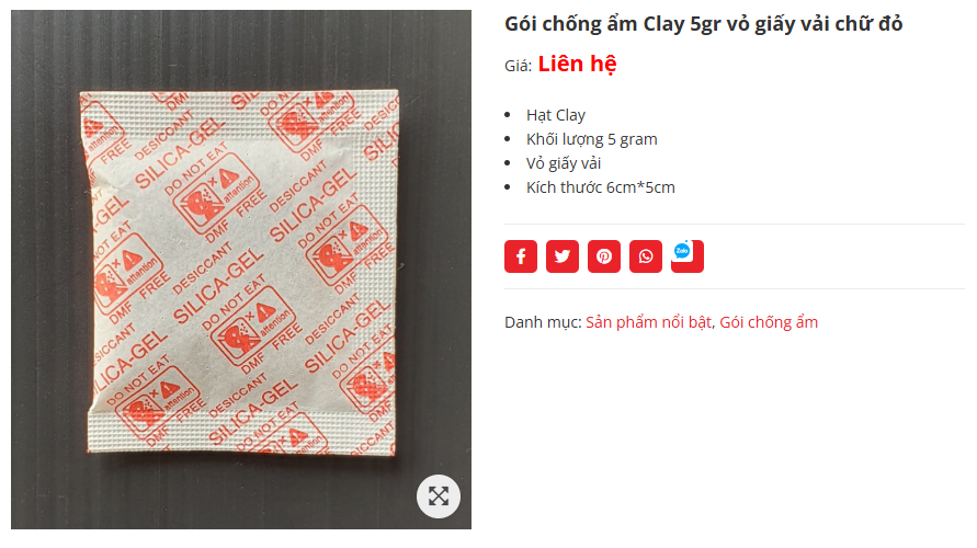 Túi chống ẩm Clay: Cấu tạo, nguyên lý hoạt động và ứng dụng thực tế ...